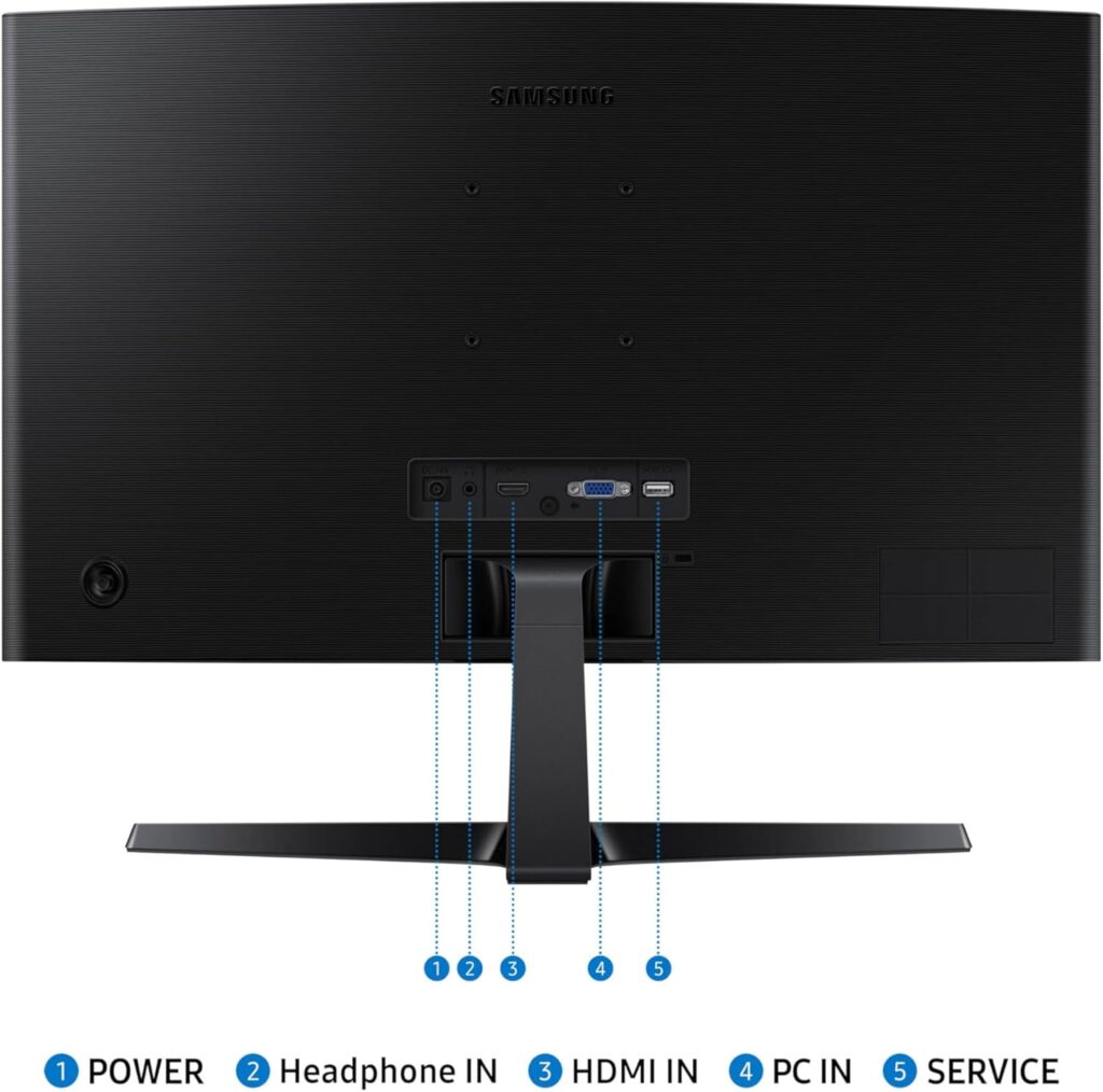 Samsung SAMSUNG 24" Essential S3 (S36GD) Series FHD 1800R Curved ...